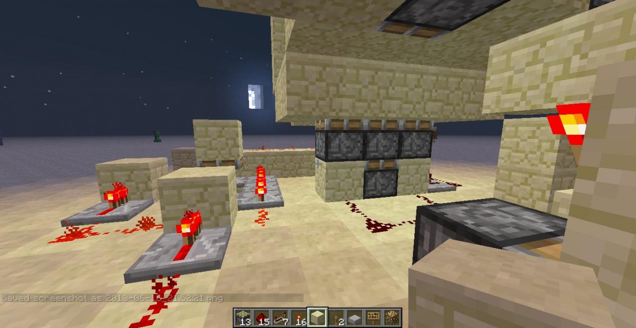 3x3 Piston Door Minecraft Map