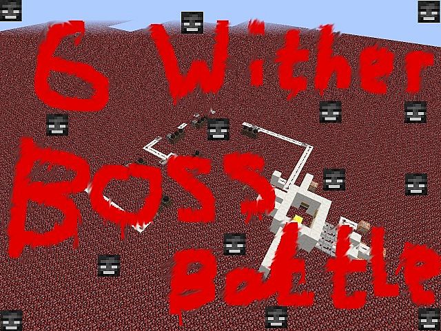 6 WITHER BOSS BATTLE [HARD] Minecraft Map