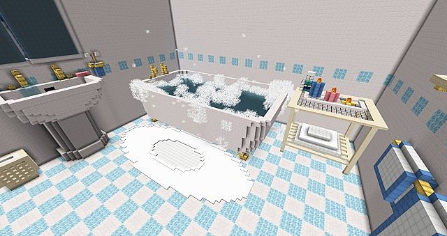 The Bathroom | Server Build | Pop-Reel | Minecraft Map