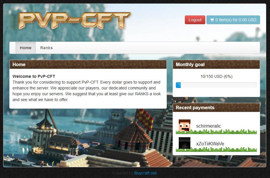 PvP-CFT: Factions Minecraft Server