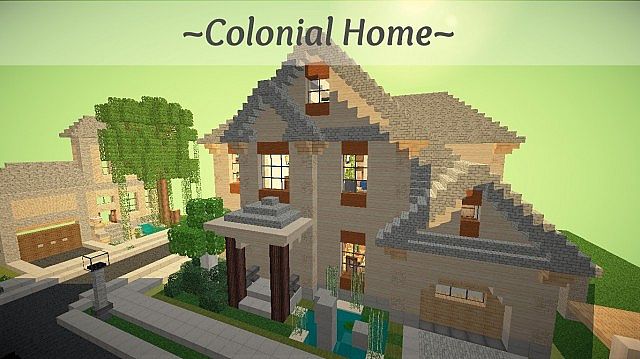 Colonial Home Minecraft Map