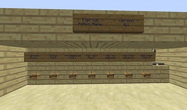 Poprodo's Redstone Controlled Potion Machine Minecraft Map
