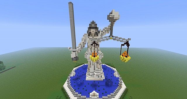 Justitia Statue - Personification of Justice Minecraft Map