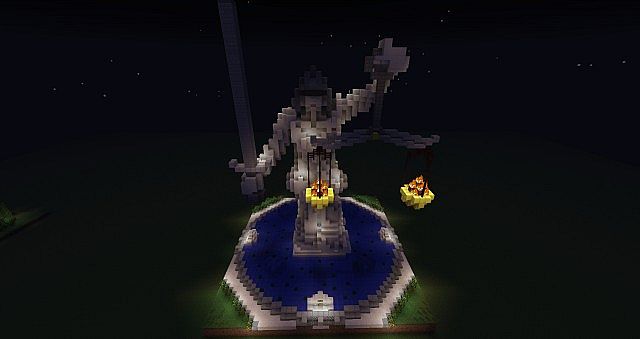 Justitia Statue - Personification of Justice Minecraft Map