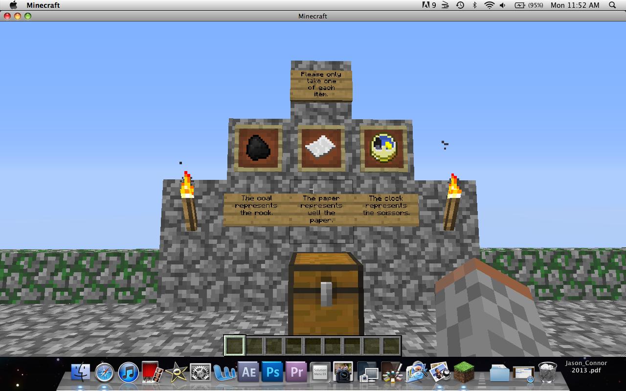 Rock Paper Scissors Minecraft Map