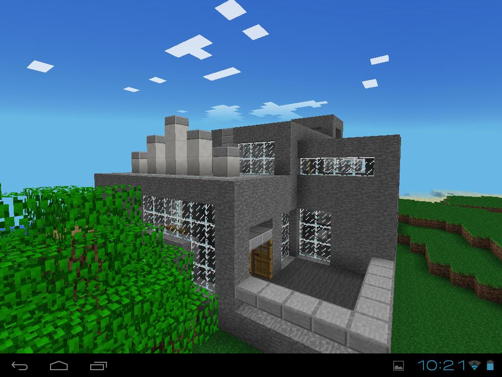 Grey Stone - Modern House | Minecraft Pocket | Minecraft Map