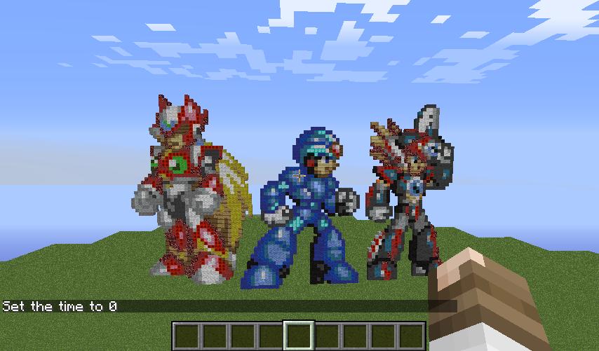 Megaman X, Zero & Axl Minecraft Project