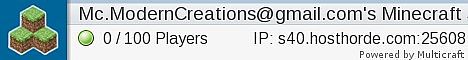 Modern Creation Minecraft Server