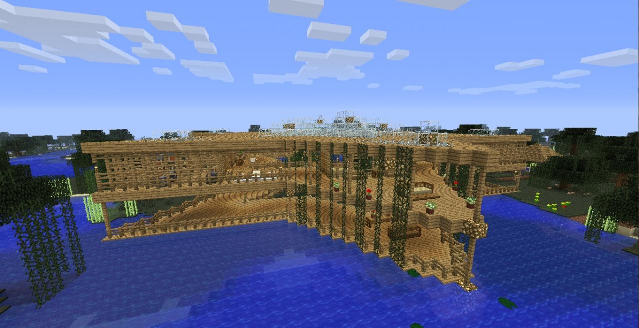 Star-shaped house Minecraft Map