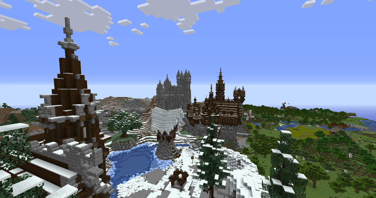 Ongoing Viking Village Minecraft Map