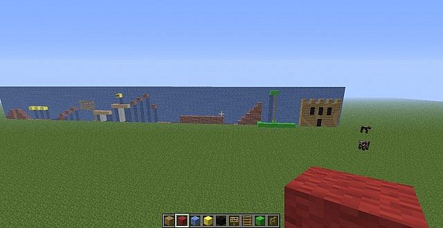 Mario Level 1 parkour Minecraft Map