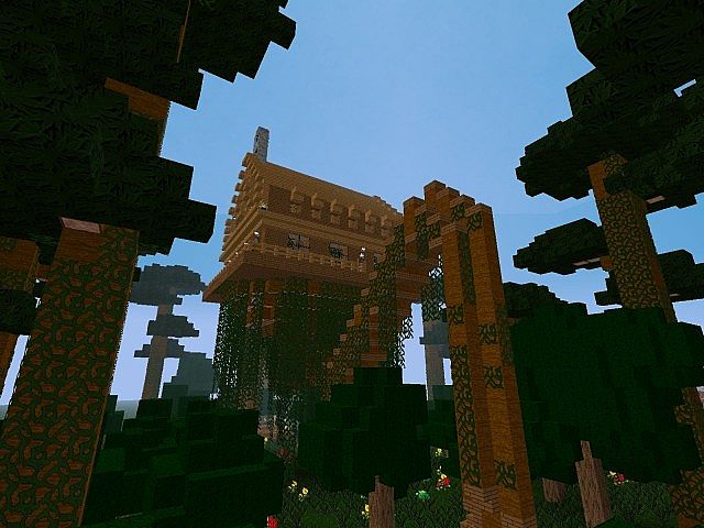 The Walking House of Fangorn Minecraft Map
