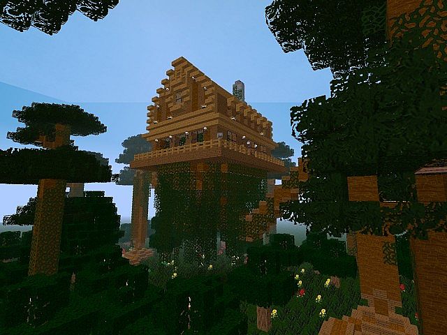 The Walking House of Fangorn Minecraft Map