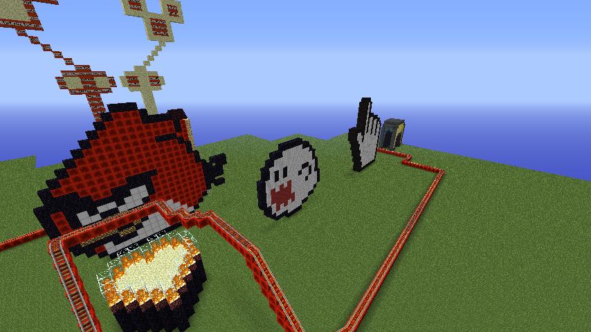 Alot Of Pixel Art & Stark Tower Minecraft Map