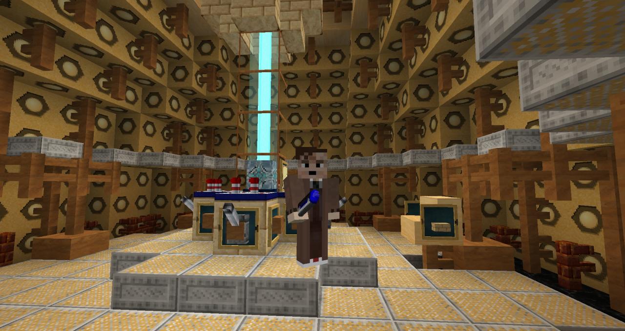 9th/10th Doctor's Tardis Console Room Minecraft Map
