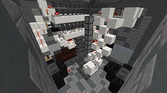 Megablocks: Furnace, Redstonetorch, Redstonelamp, Hopper Minecraft Map