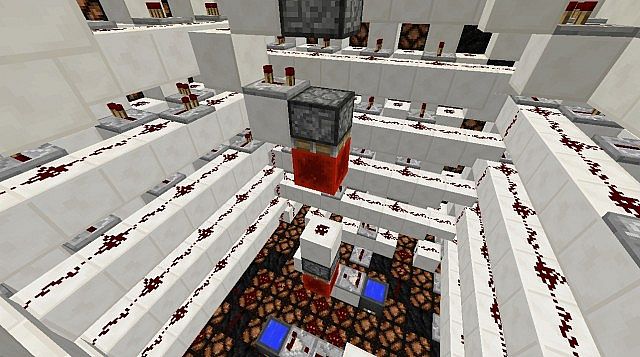 Megablocks: Furnace, Redstonetorch, Redstonelamp, Hopper Minecraft Map