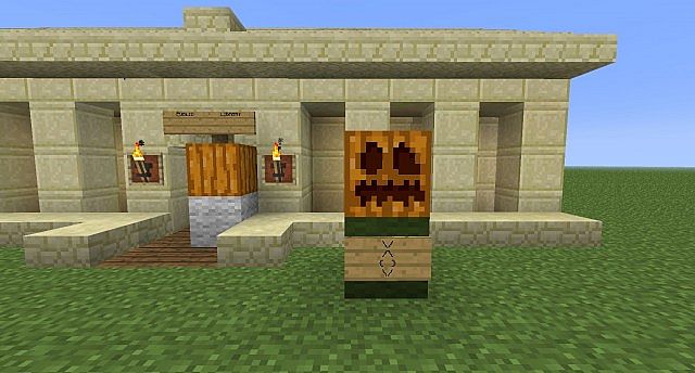 Sandstone Library Minecraft Map