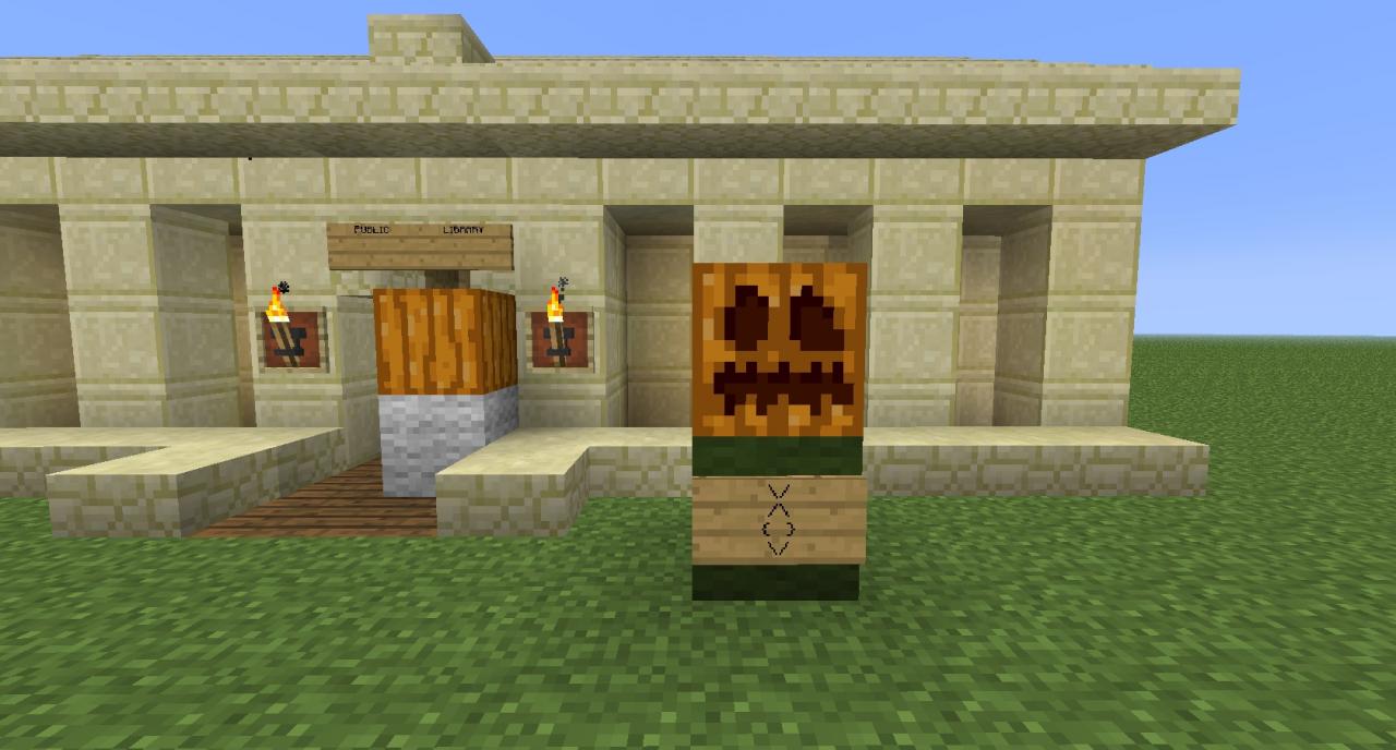 Sandstone Library Minecraft Map