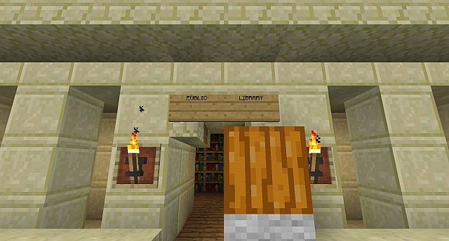 Sandstone Library Minecraft Map