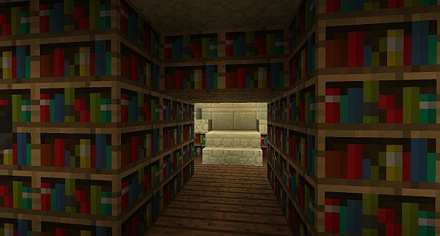 Sandstone Library Minecraft Map