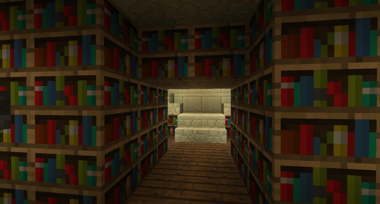 Sandstone Library Minecraft Map