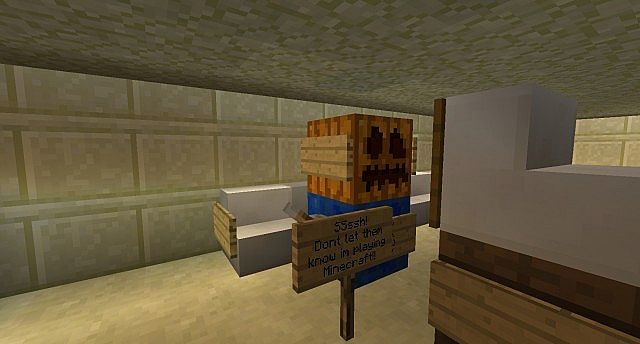 Sandstone Library Minecraft Map