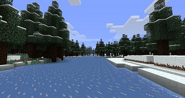 Snowy Mountain Biome Minecraft Map