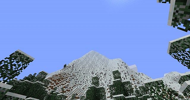 Snowy Mountain Biome Minecraft Map