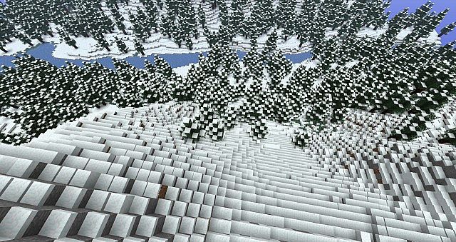Snowy Mountain Biome Minecraft Map