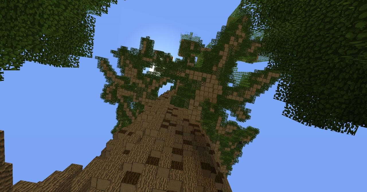 Extreme large tree house by djwojtas (w/all mine and farms) Minecraft Map