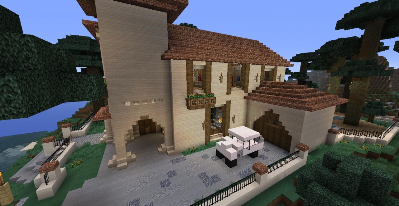 Spanish Style Mansion Minecraft Map