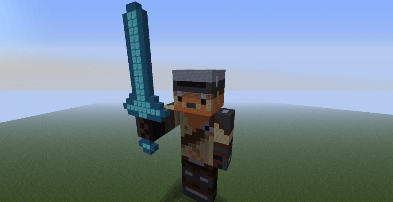 Dwarf Red Beard Statue Minecraft Map