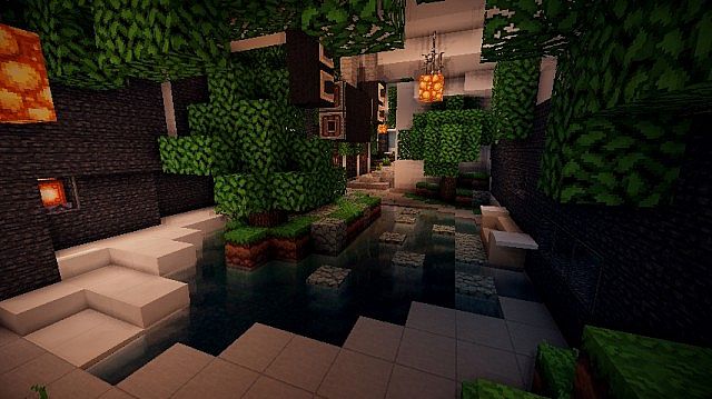 Modern organic house Minecraft Map