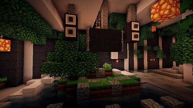 Modern organic house Minecraft Map