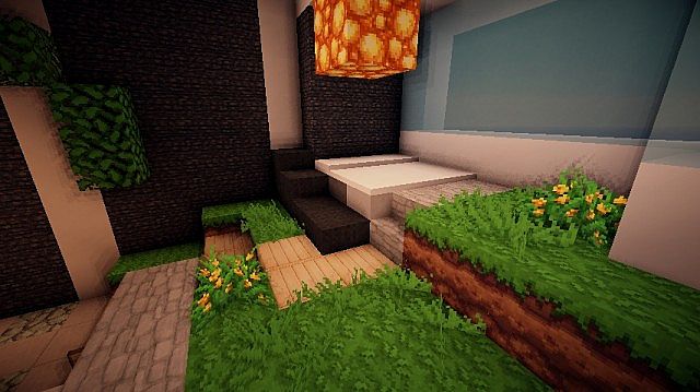 Modern organic house Minecraft Map