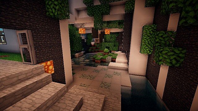 Modern organic house Minecraft Map