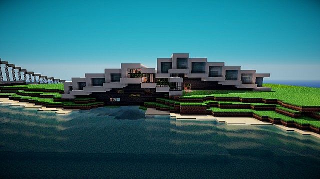 Modern organic house Minecraft Map