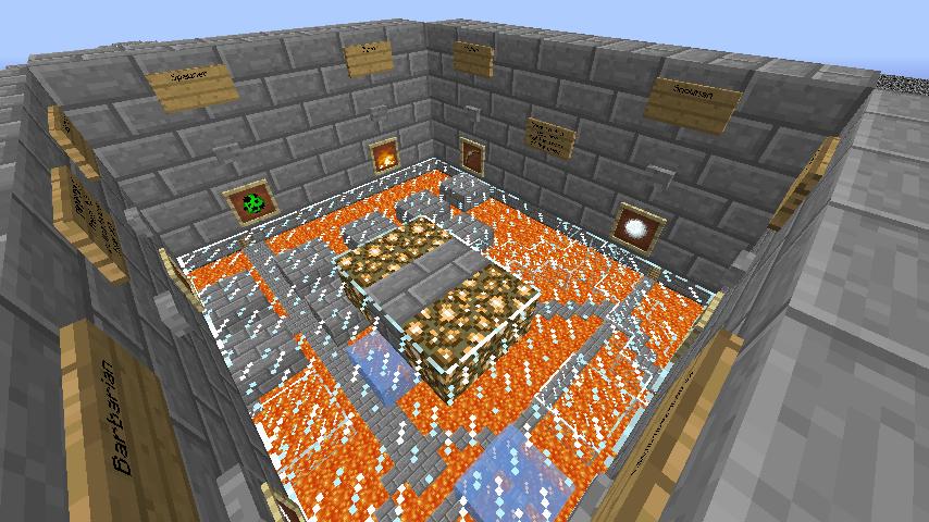 Parkour Pvp Map (command blocks and classes) Minecraft Map