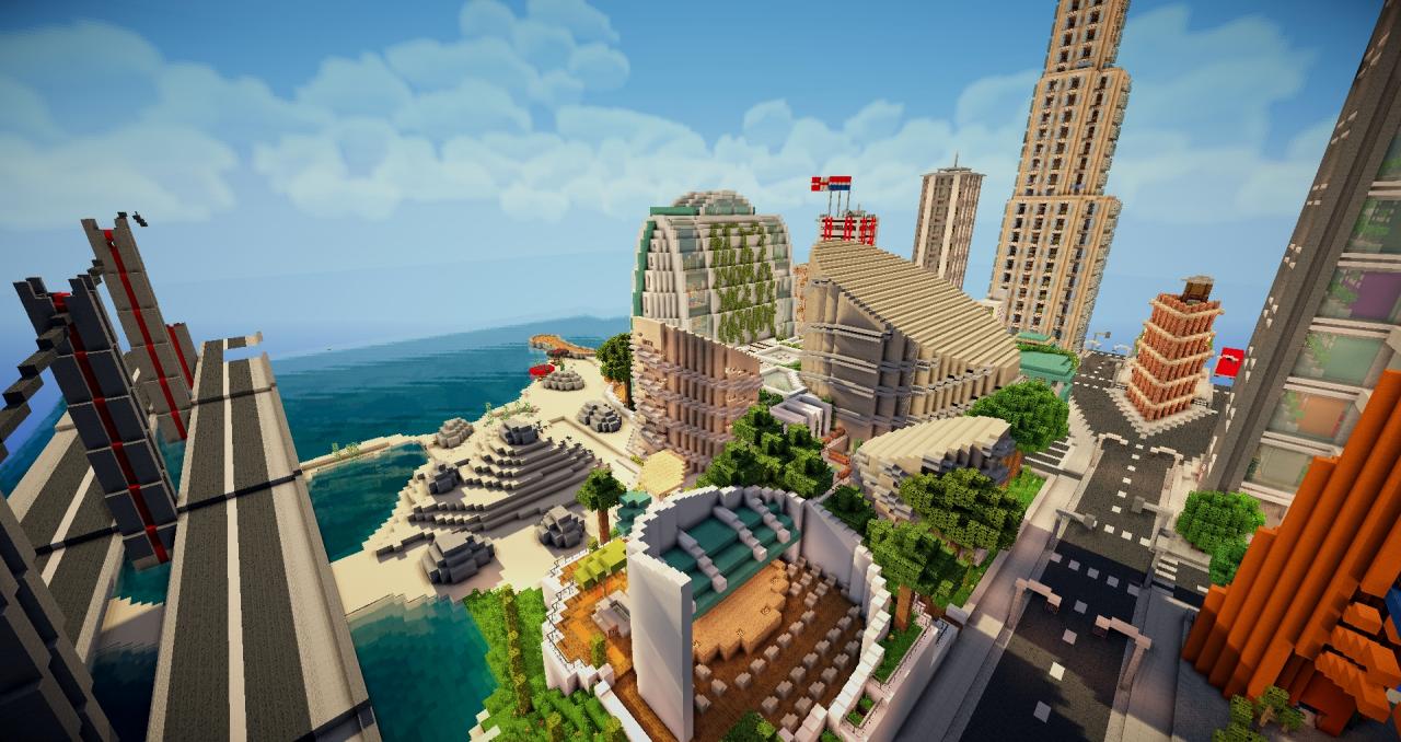 Minecraft center of performing arts and modern galleries Minecraft Map