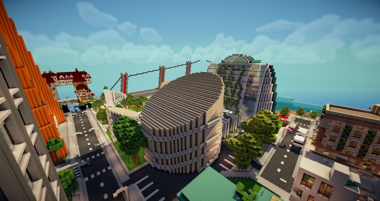 Minecraft center of performing arts and modern galleries Minecraft Map