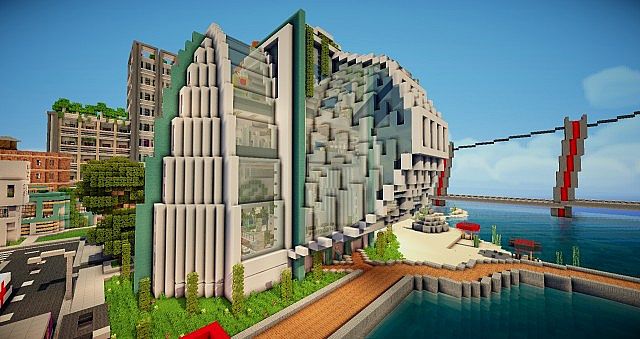 Minecraft center of performing arts and modern galleries Minecraft Map