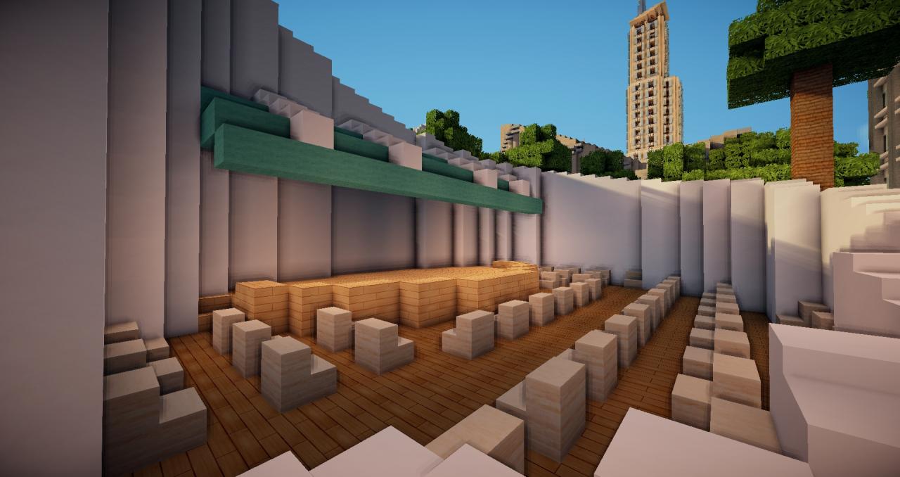 Minecraft center of performing arts and modern galleries Minecraft Map