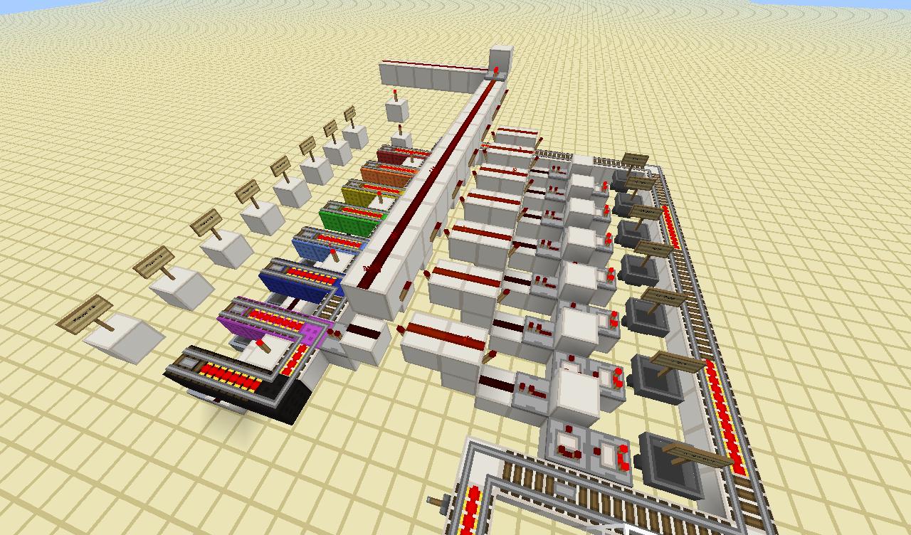 Minecart Sorter Minecraft Map