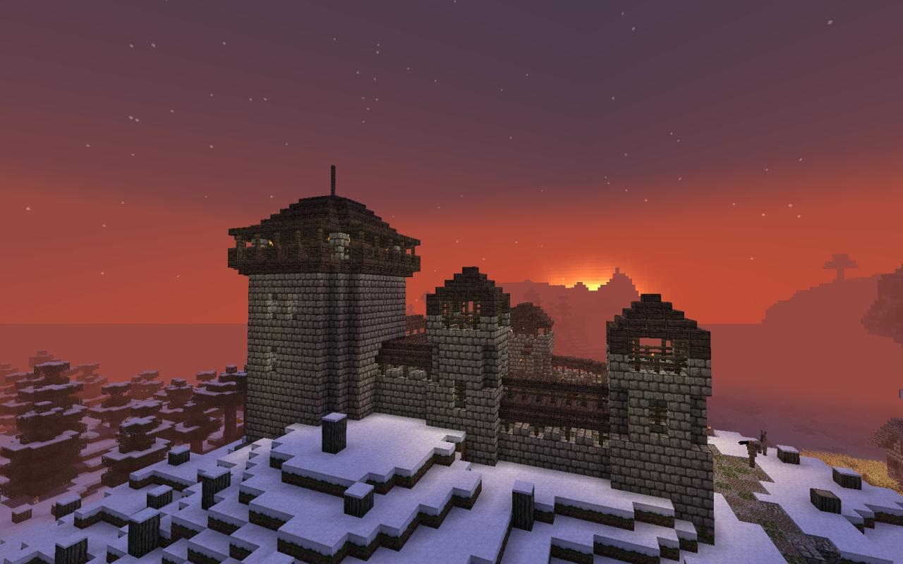 Snowstone Castle+ Ship Minecraft Map