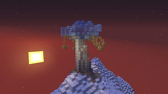 Minecraft Snowy Mountain With Tree (contest) Minecraft Map