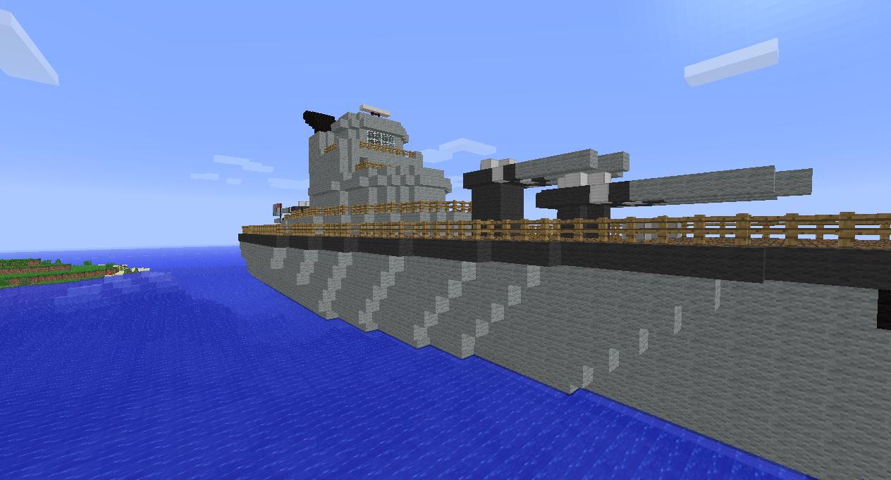Super dreadnaught Battleship Minecraft Map