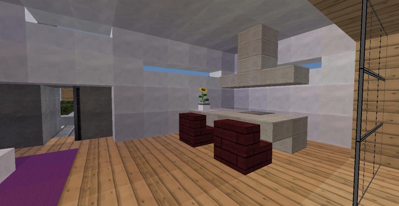 Compact Modern Survival mode House Minecraft Map