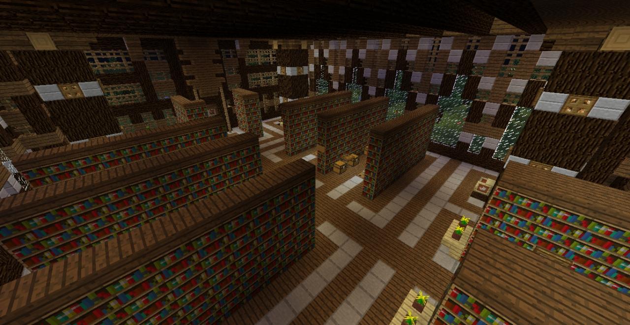 Goldenstone Library [With Written Books] Minecraft Map