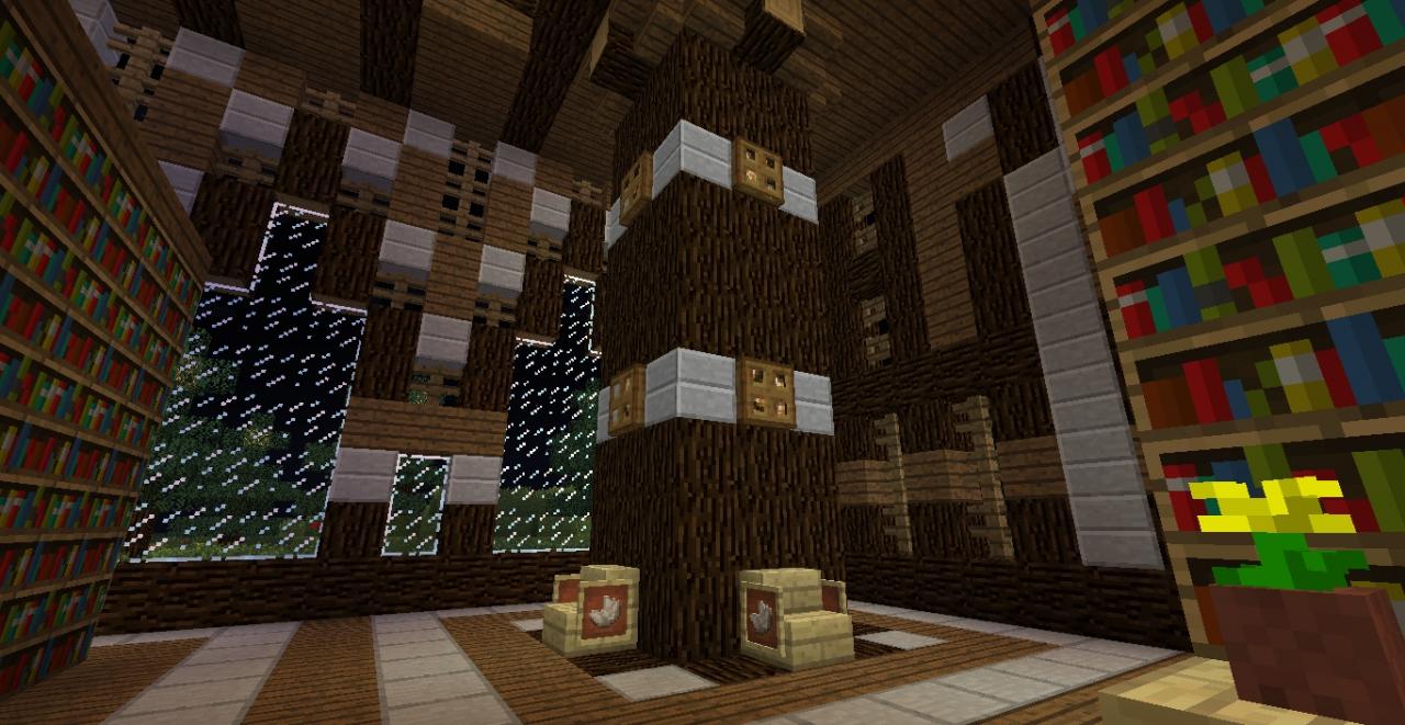 Goldenstone Library [With Written Books] Minecraft Map